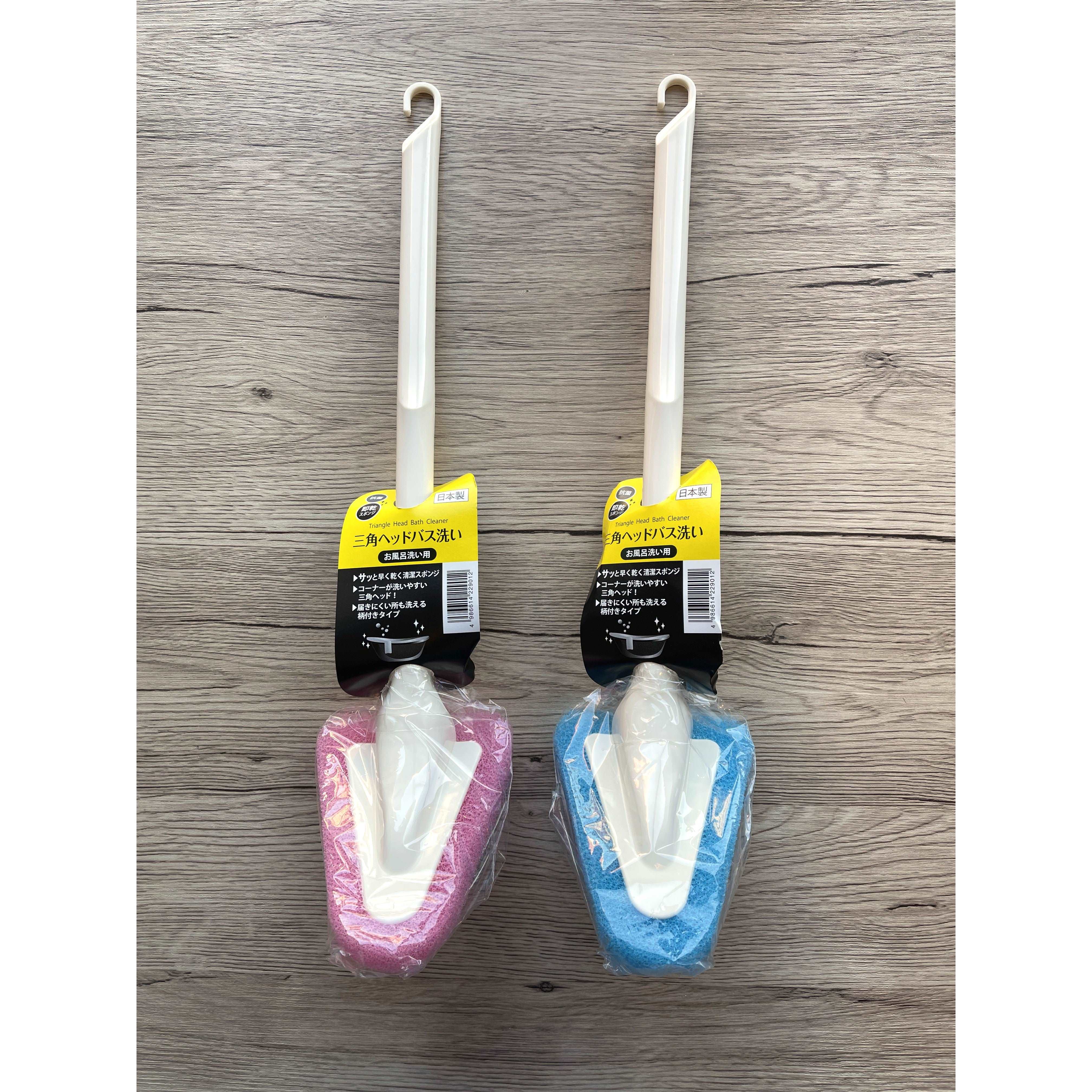 Corner Bath Sponge Triangle Head (Made in Japan)