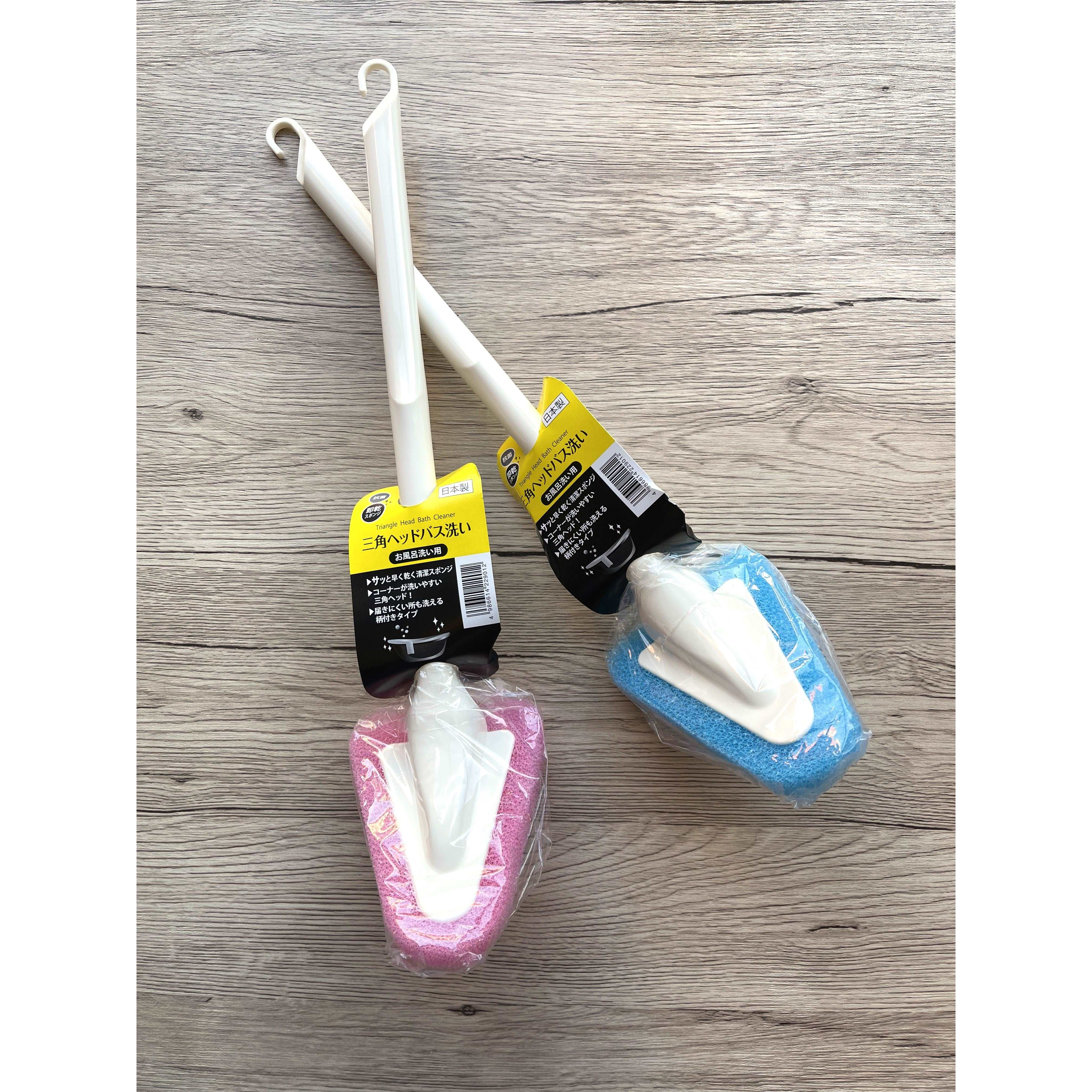 Corner Bath Sponge Triangle Head (Made in Japan)