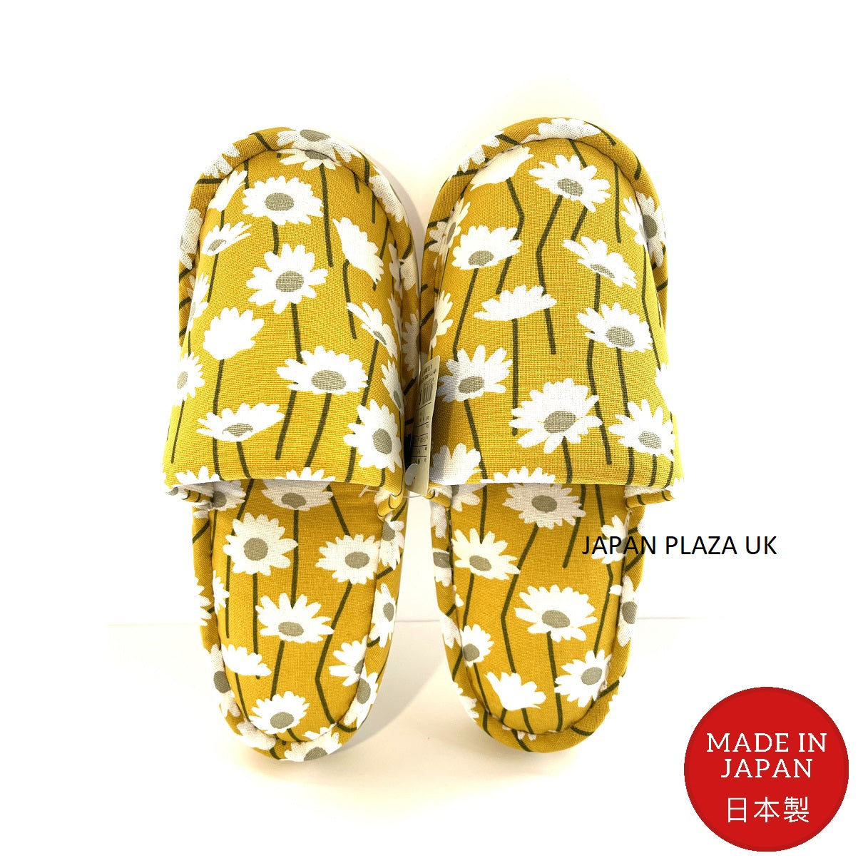 Woman Slippers with Daisy Pattern (Made in Japan)